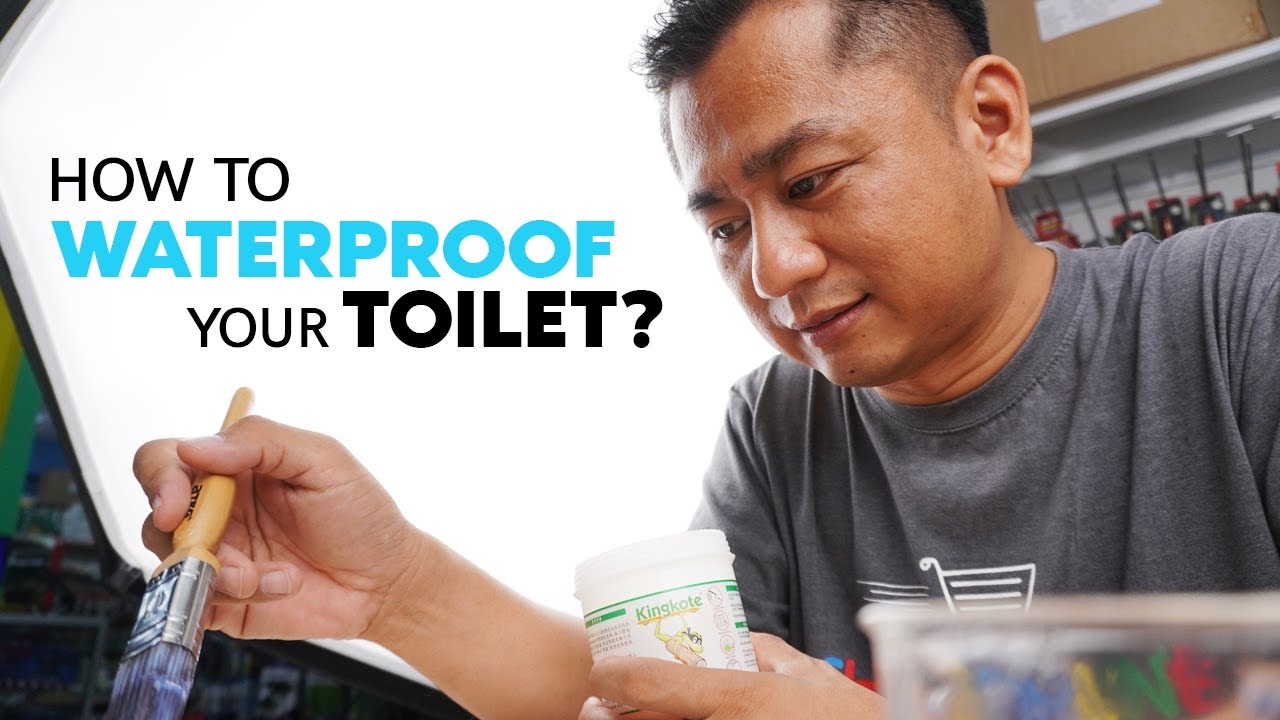 How to waterproof your toilets or bathrooms using King Kote KK233 ...
