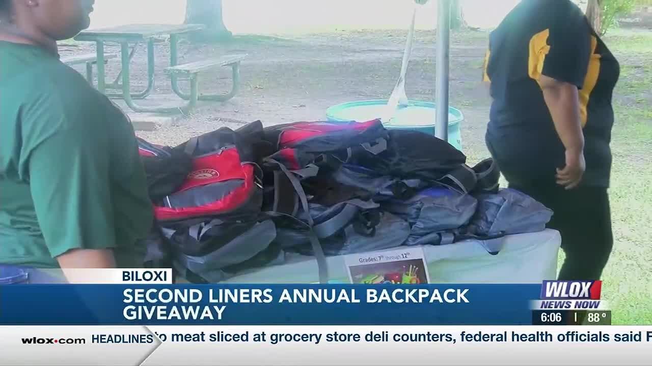Second Liners hold annual Backpack Giveaway - YouTube