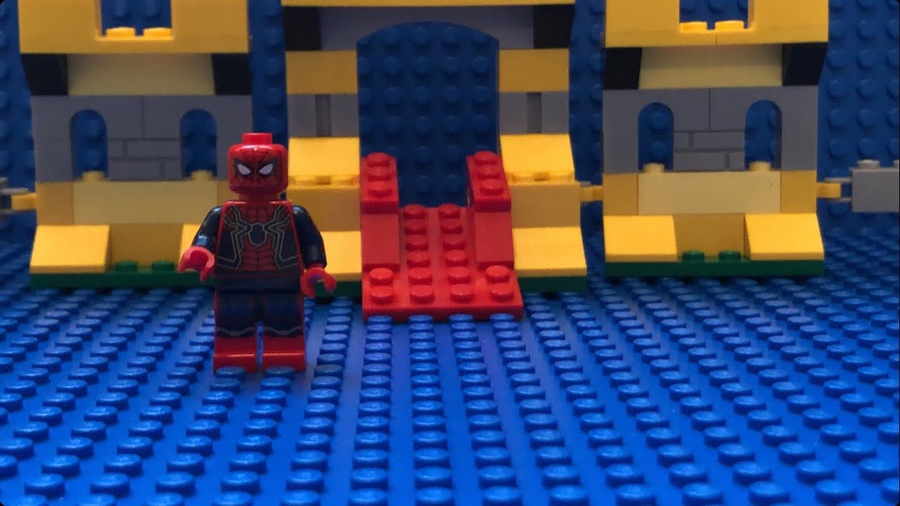 LEGO spider man and human build castle - YouTube