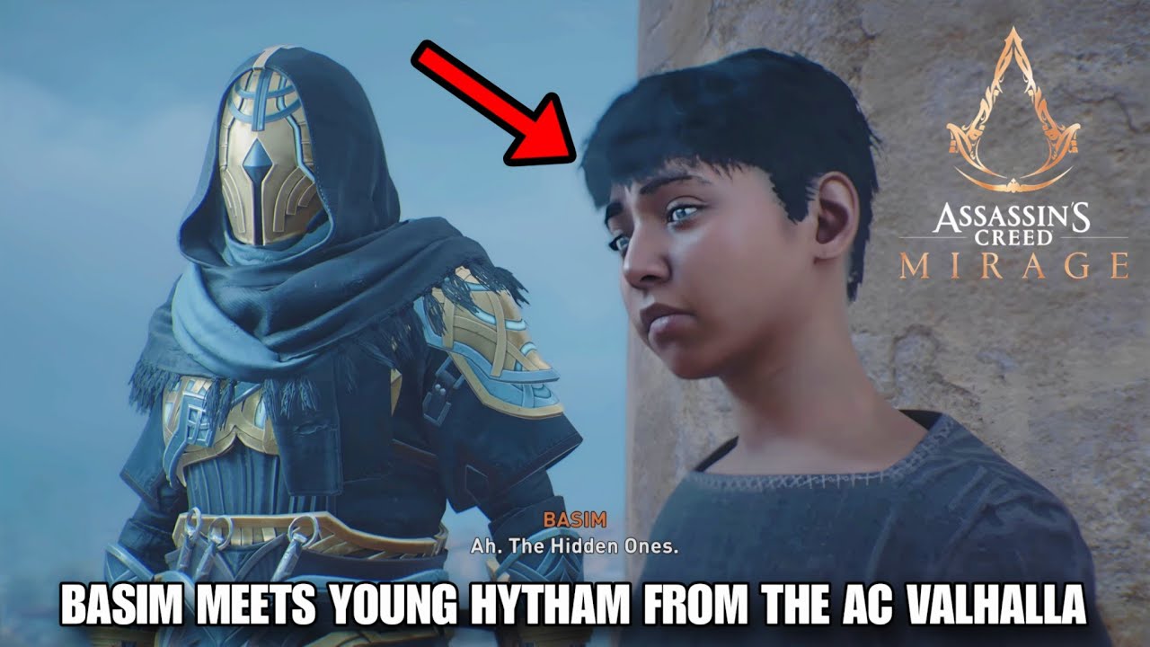 BASIM MEETS YOUNG HYTHAM FROM THE AC VALHALLA | ASSASSINS CREED MIRAGE ...