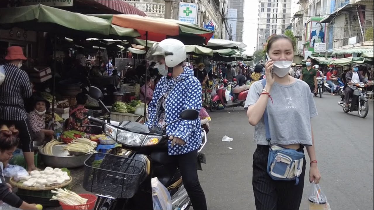 Morning market scene | lively market | market street food - YouTube
