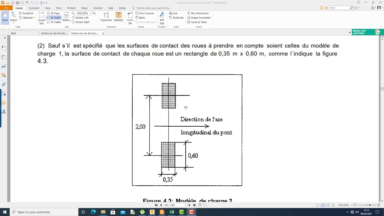 CHARGE DU TRAFIC SUR LE PONT SUIVANT LES EUROCODES 1 - YouTube