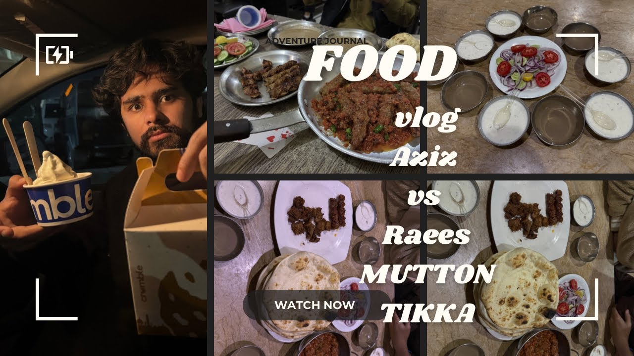 AZIZ Mutton Tikka VS RAEES Mutton Tikka Saddar | Crumble Cookies Mall ...