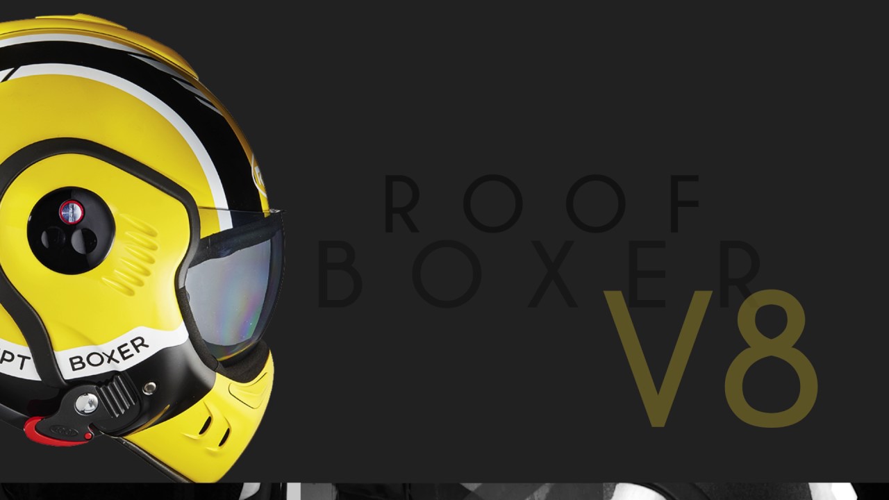 Roof Boxer V8 Helmet || Chromeburner Motorgear - YouTube