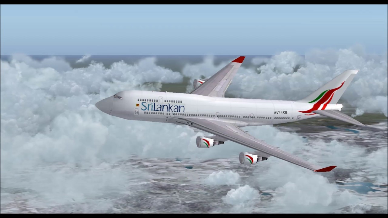 BOEING 747 400 SRILANKAN AIRLINES TAKE OFF FROM MANCHESTER INTL AIRPORT ...
