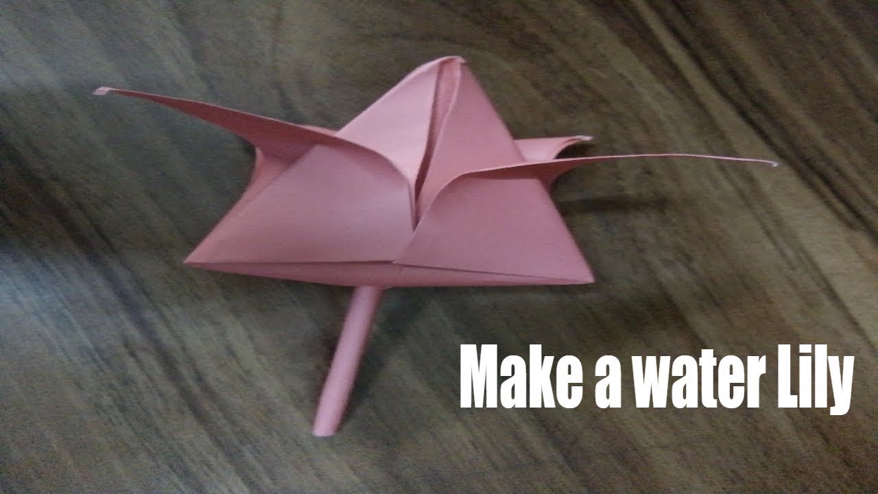 How to make a paper Water Lily - YouTube