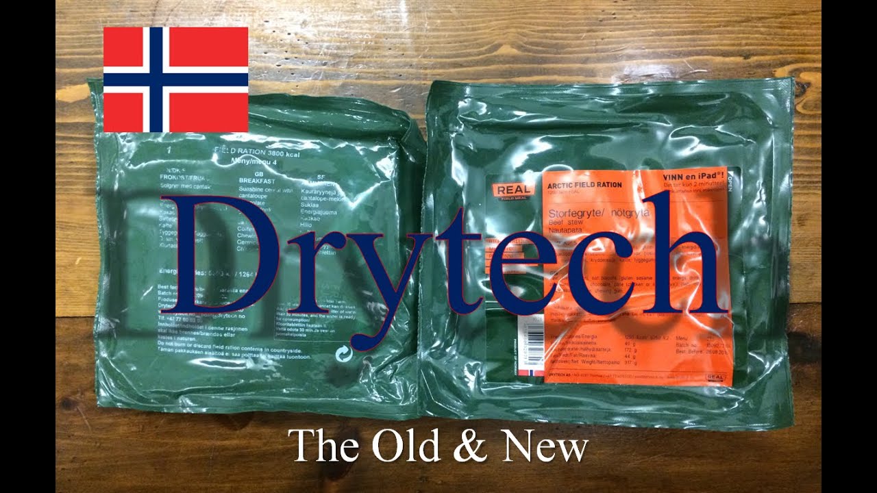 Norwegian Drytech Field Rations ~Old Vs. New~ - YouTube