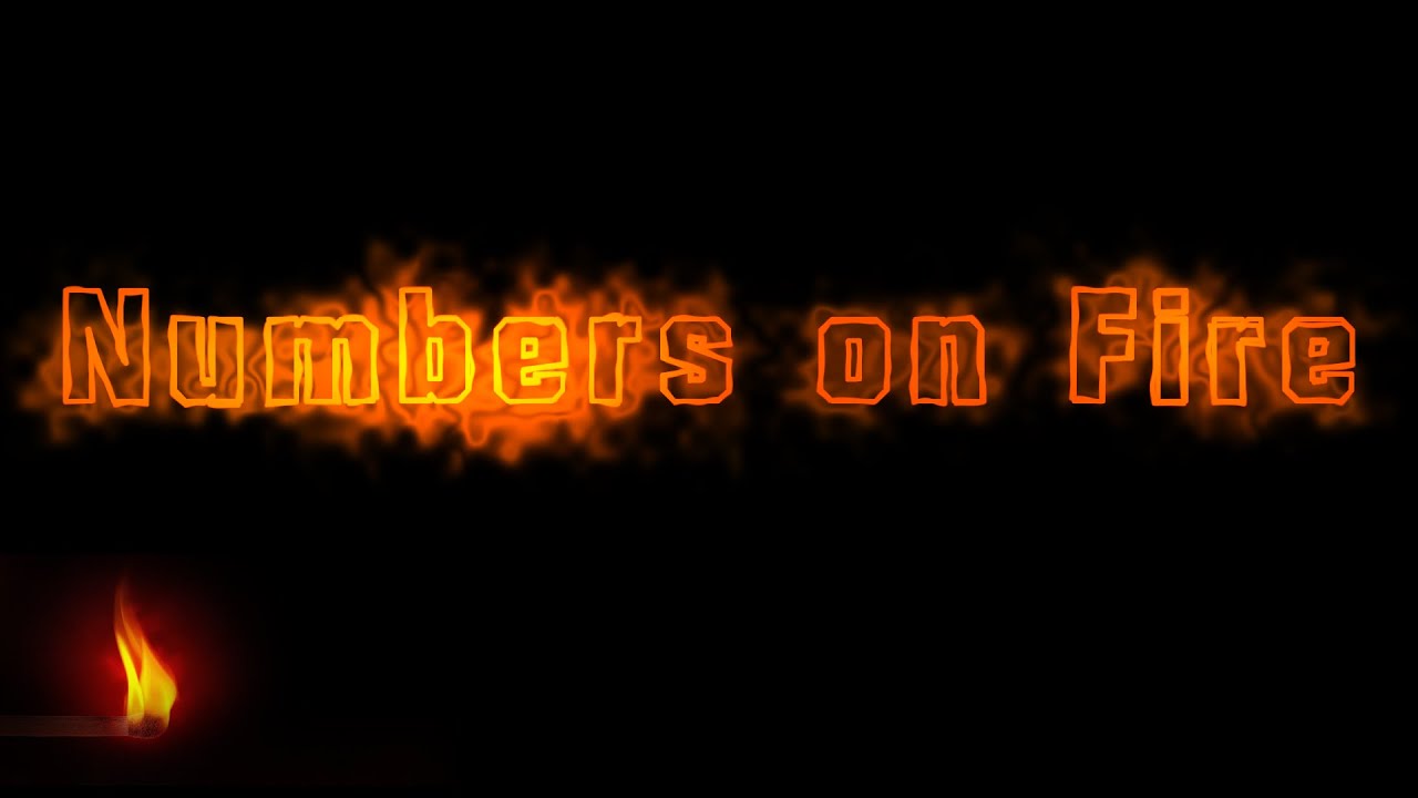 Numbers on Fire - Line Animation - YouTube