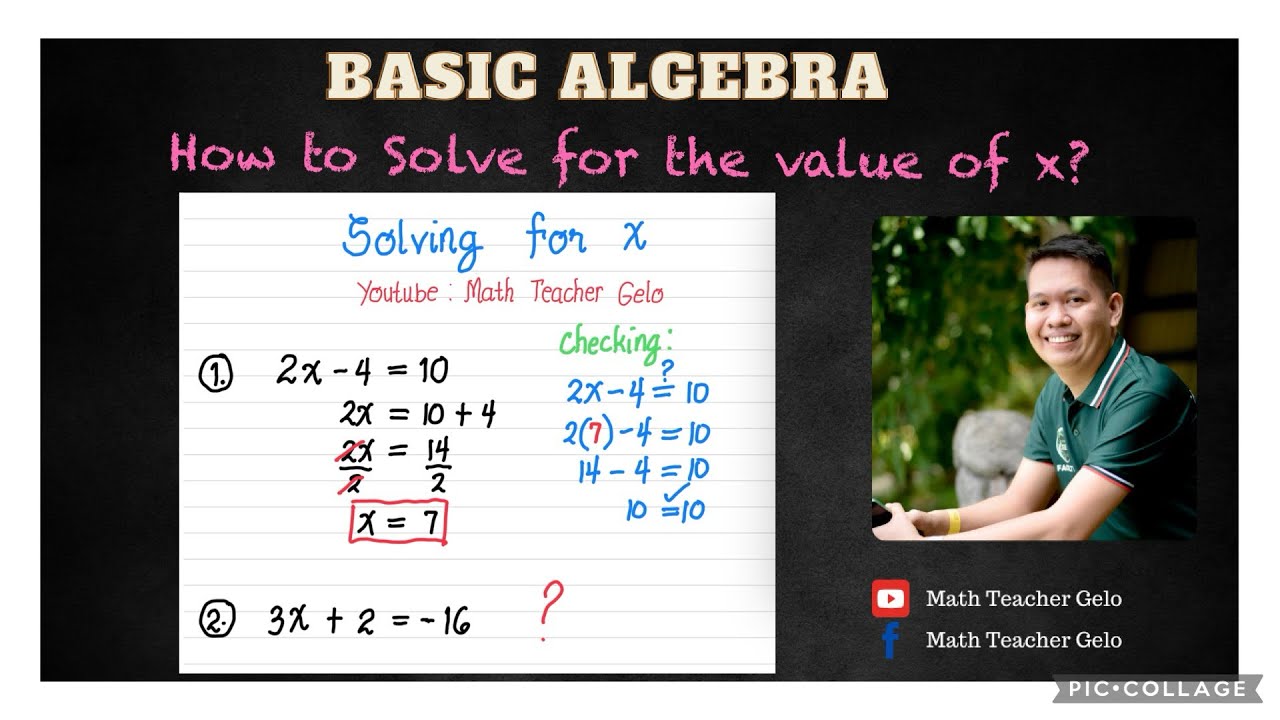 How to solve for the value of x? STEP BY STEP - YouTube