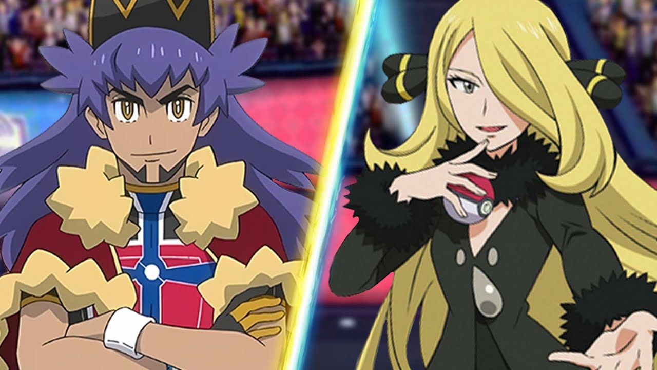 Pokemon Battle: Leon Vs Cynthia (Journeys Final Team) - YouTube