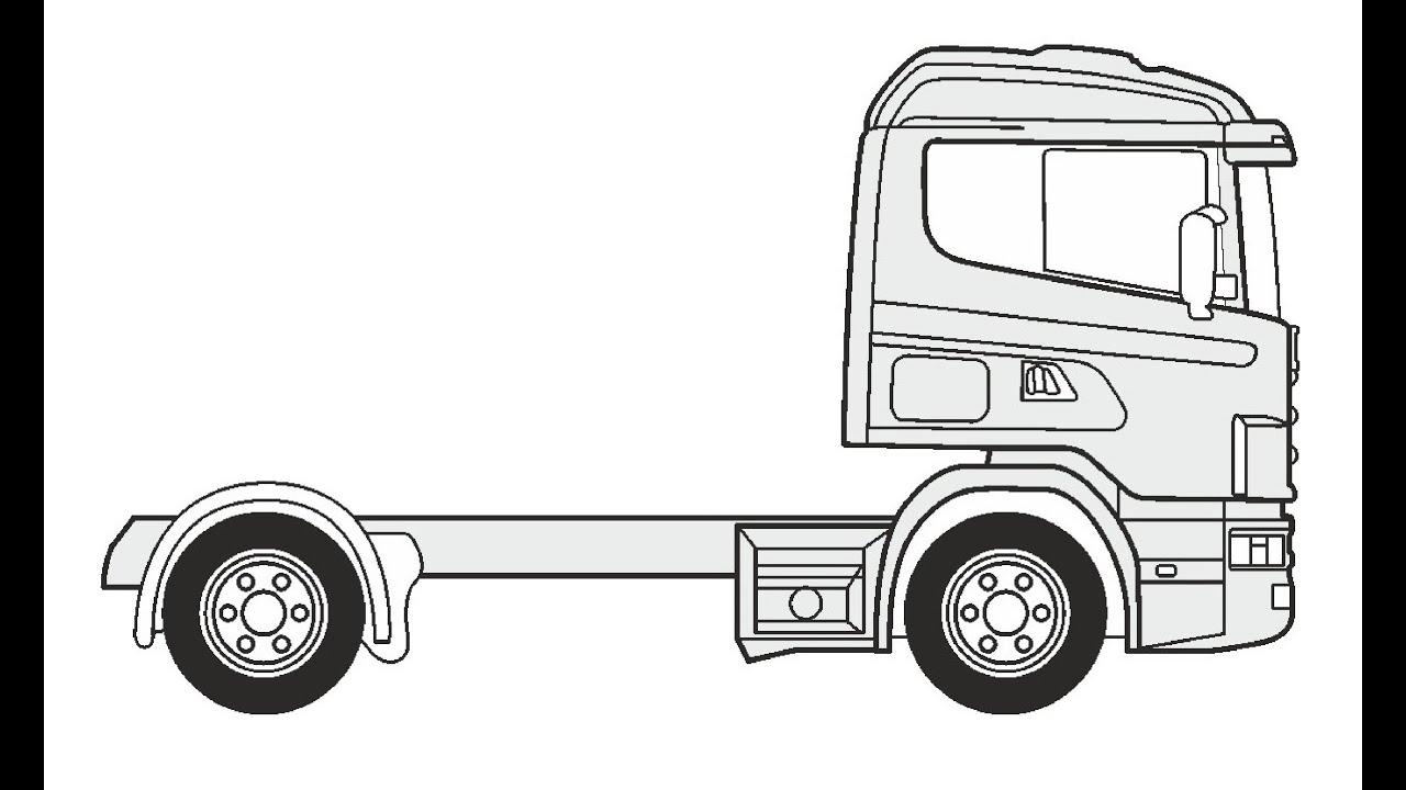 How to Draw a Scania Baureihe 4 / Как нарисовать Scania Baureihe 4 ...