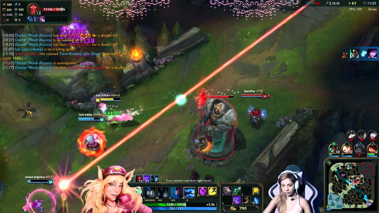 AHRI URF MODE!!! League of Legends - YouTube