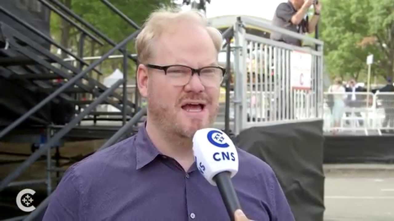 Jim Gaffigan: Being a Catholic comedian - YouTube