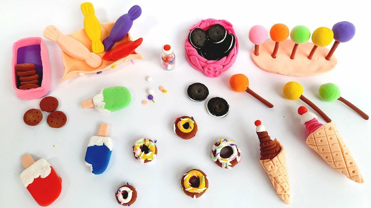 DIY How To Make Miniature Realistic Food Items With Polymer Clay | Clay ...