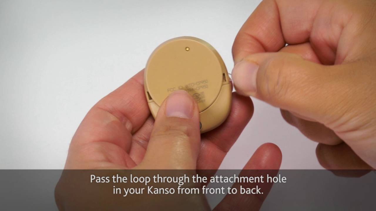 Attach a Cochlear™ Kanso™ Sound Processor Safety Line - YouTube