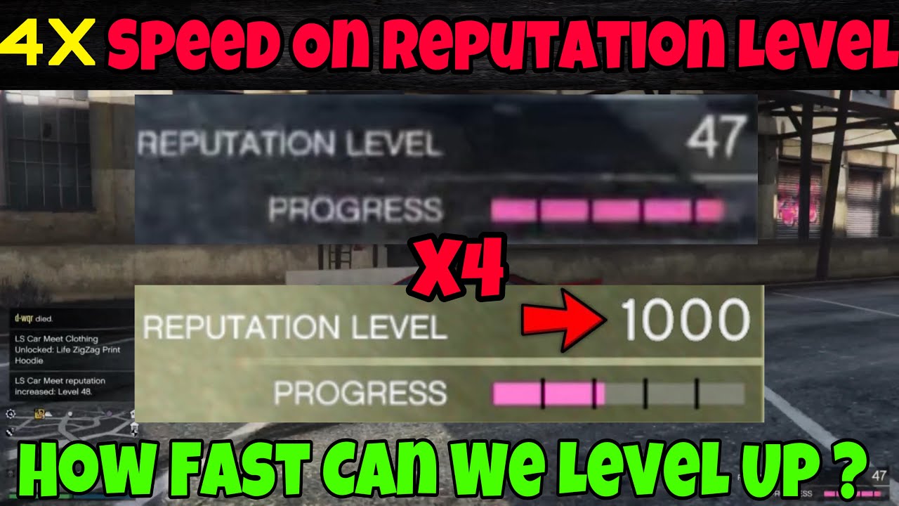 4X & 2X SPEEDS On REPUTATION Level Points - How To Gain MASSIVE REP ...