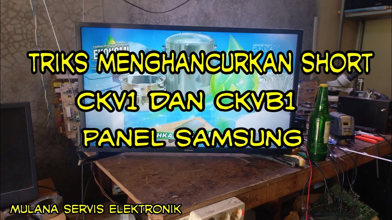 Cara memperbaiki tv Samsung panel / layar blank .. - YouTube