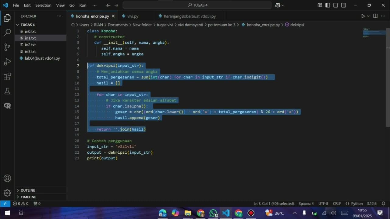tugas 3 pemrograman berorientasi objek - YouTube