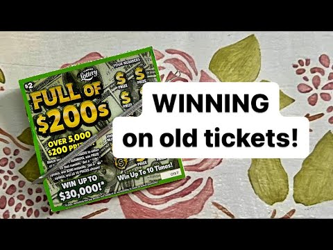 Winning on older Full of $200 Florida lottery scratch off tickets ...