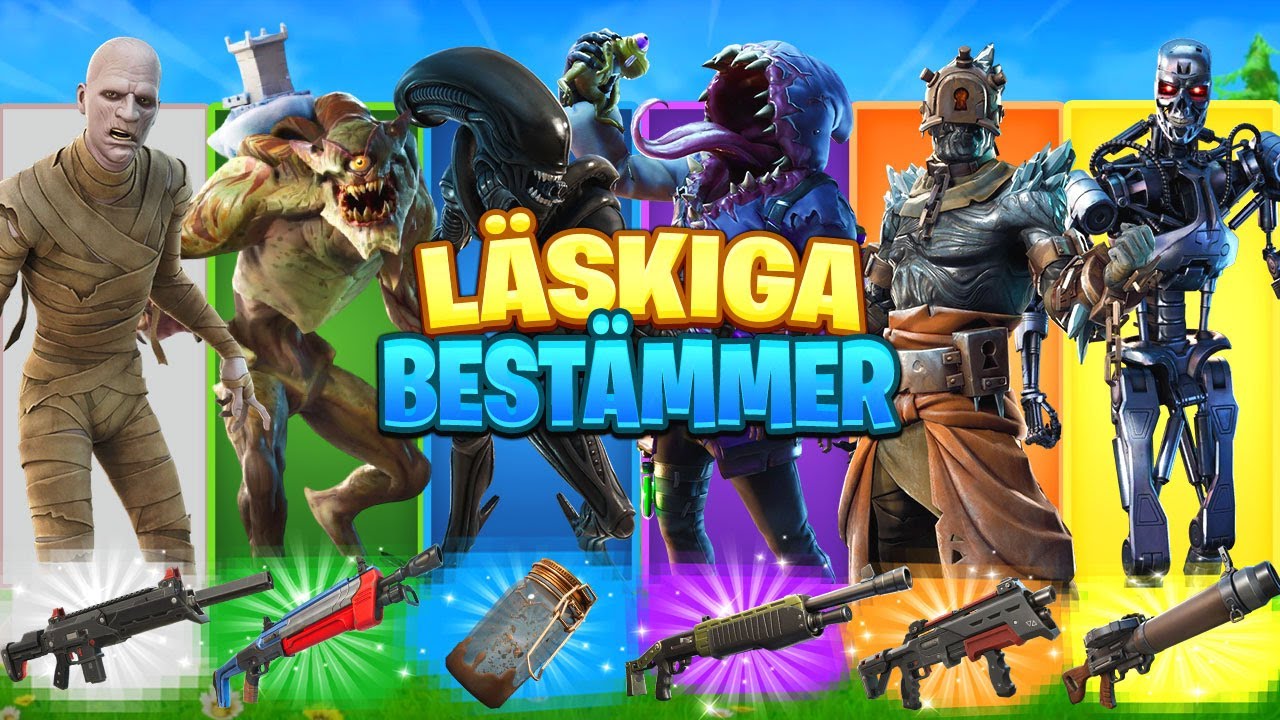 LÄSKIGA SKINS BESTÄMMER MINA VAPEN I FORTNITE - YouTube