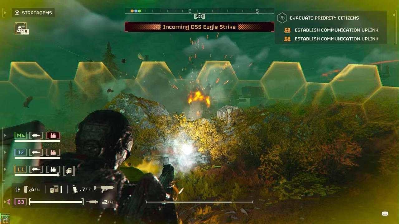 First time fight against factory strider convoy - YouTube