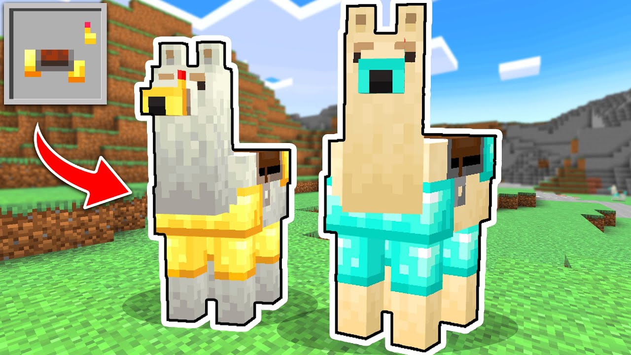 How to craft LLAMA ARMOR in Minecraft - YouTube
