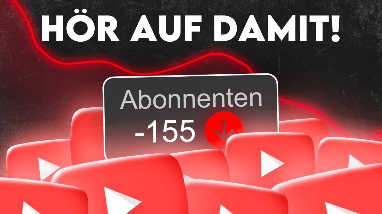 5 Fehler, die deinen YouTube Kanal RUINIEREN - YouTube