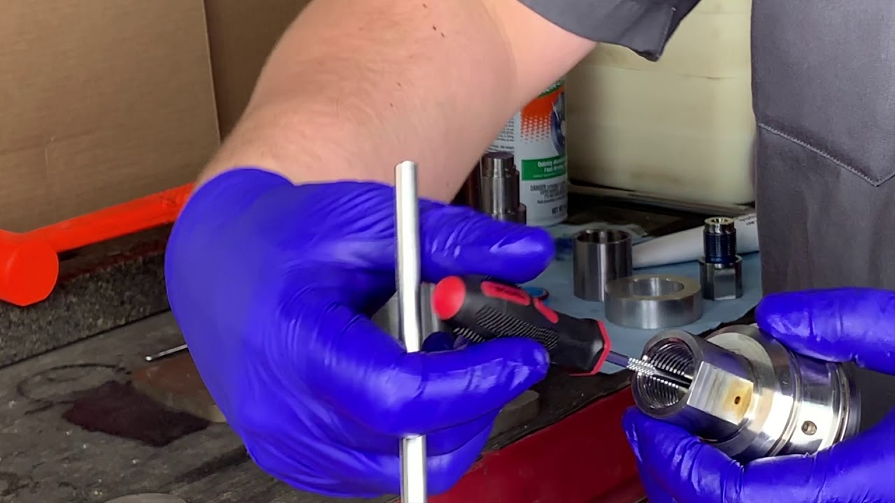 Check Valve Rebuild Accustream Hypertherm Style Intensifier - YouTube