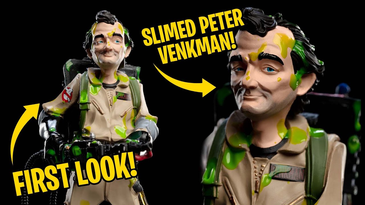 FIRST LOOK: Ghostbusters Slimed Peter Venkman Mini Epics figure! - YouTube