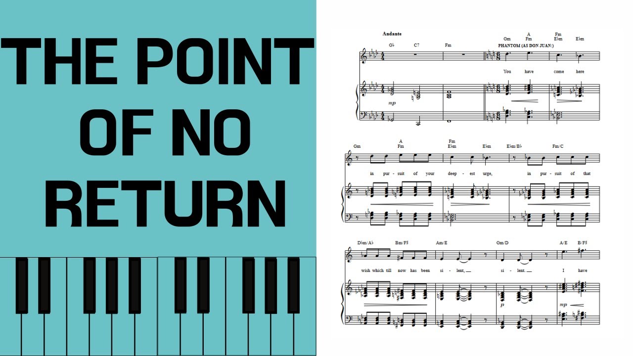 The Point of No Return, Piano Accompaniment [with score] - YouTube