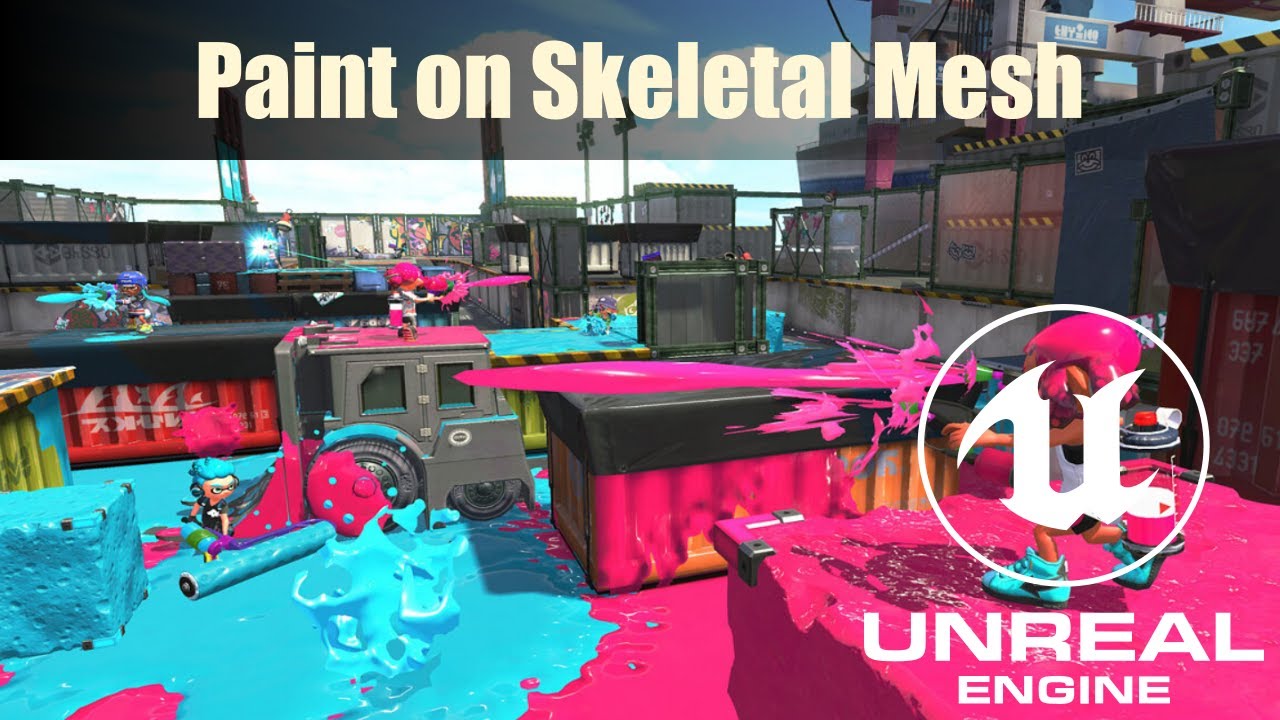 Paint on Skeletal Mesh in UE4/UE5 - YouTube