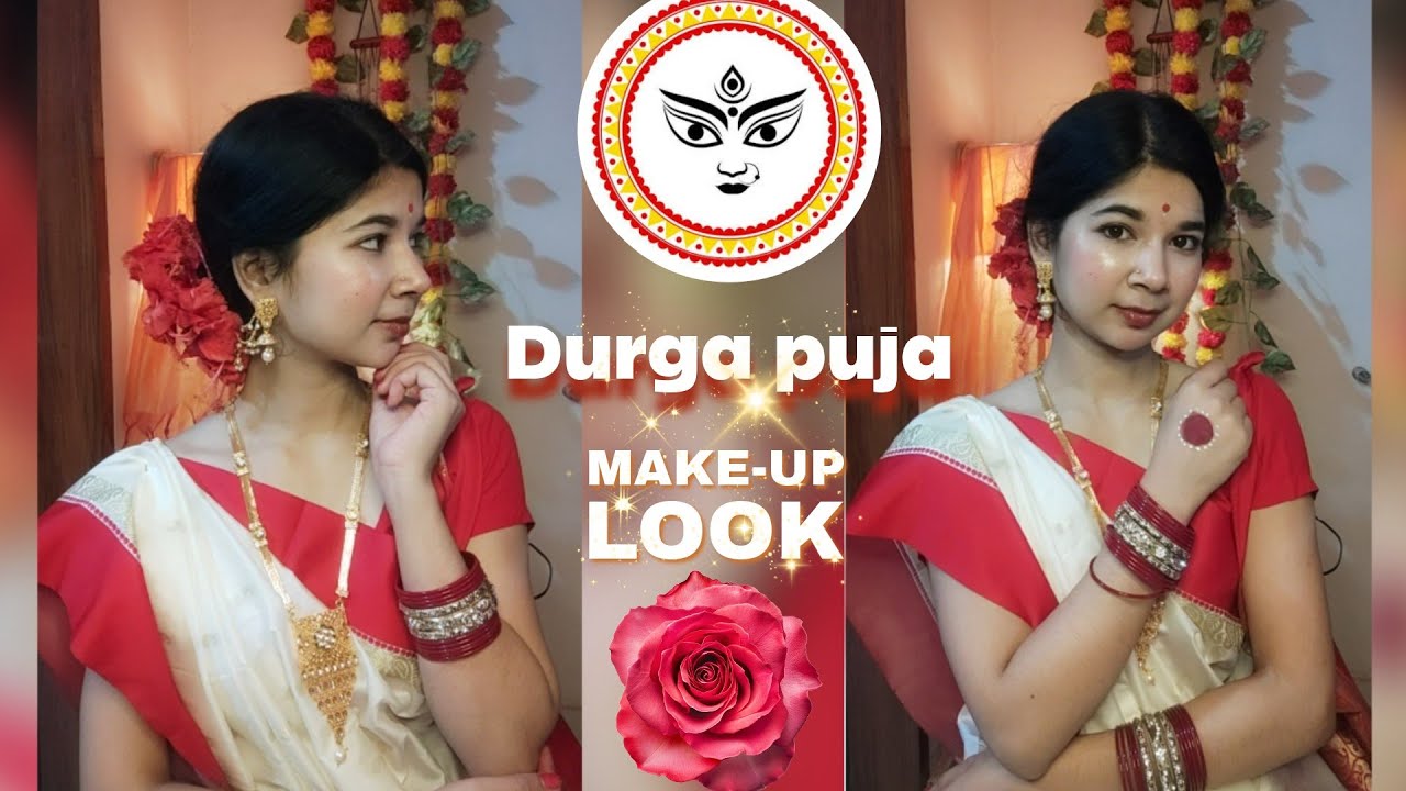 🔥 Durga Puja 2025 Makeup Tutorial | Bengali Festive Glam in 10 Minutes ...