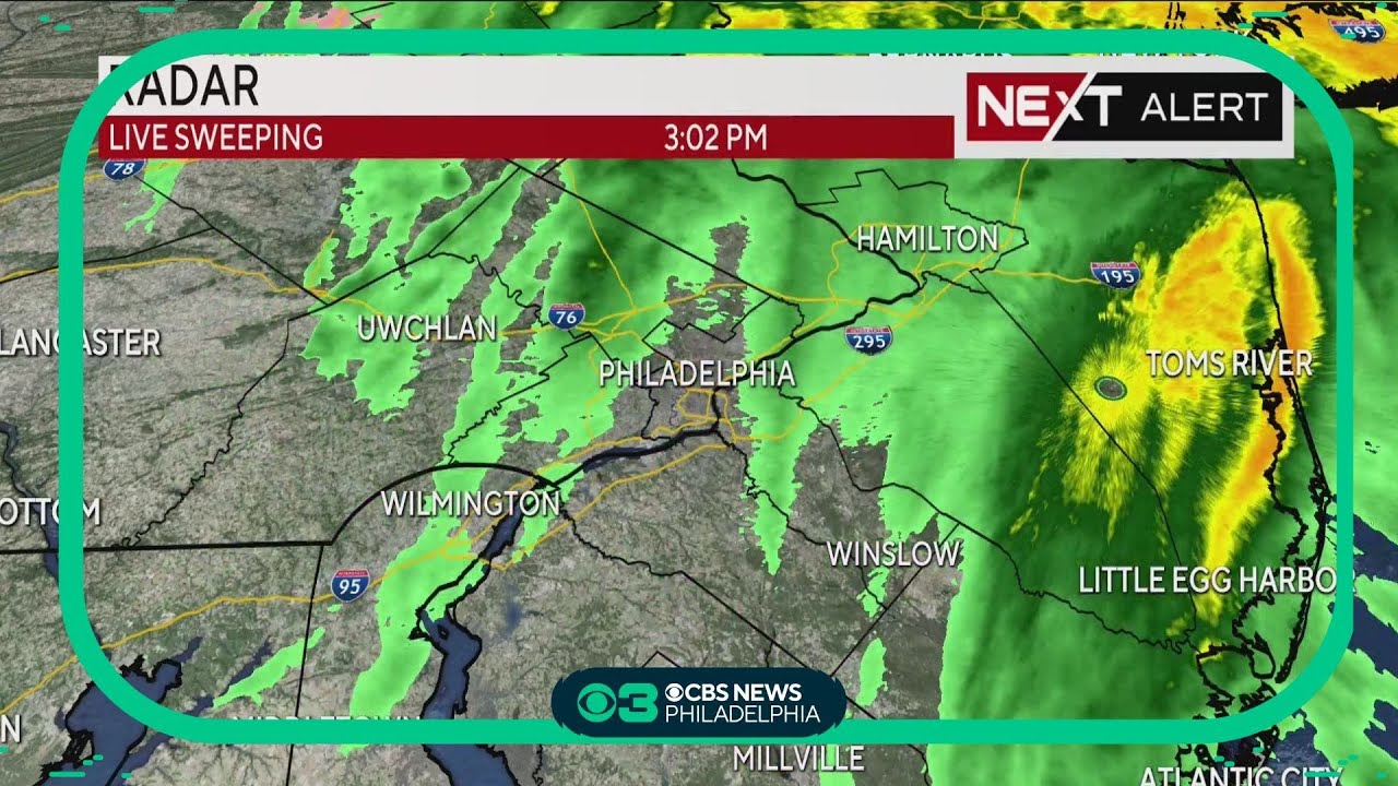 Over 3 inches of rainfall in Philadelphia area; heaviest of rain now ...