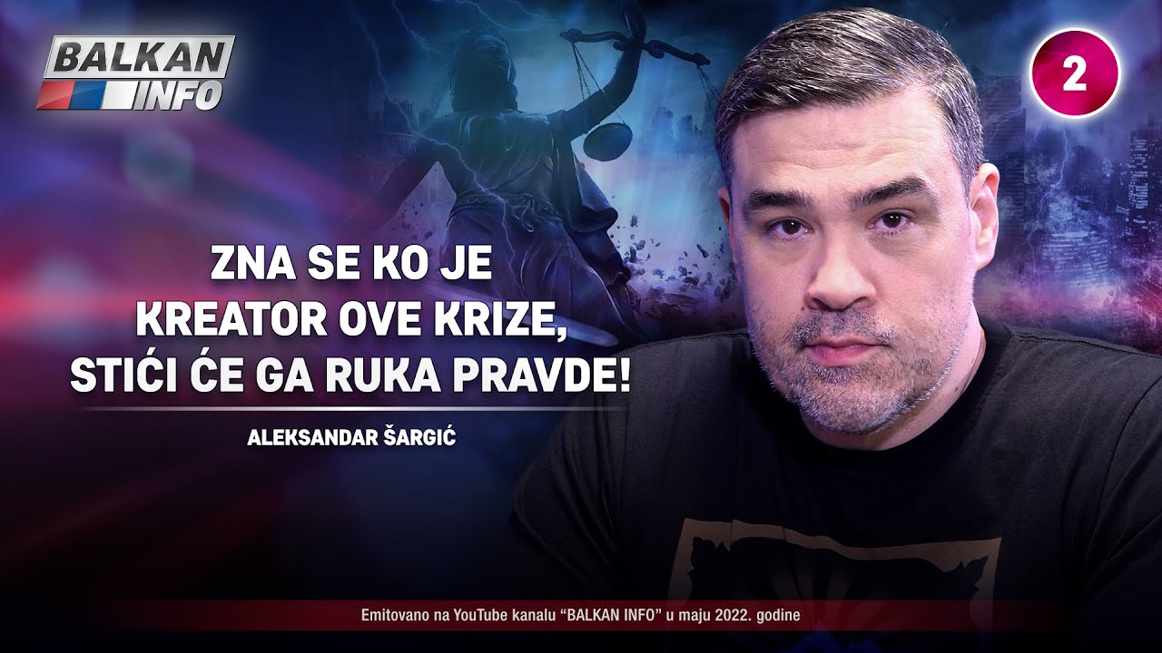 INTERVJU: Aleksandar Šargić - Zna se ko je kreator ove krize, stići će ...