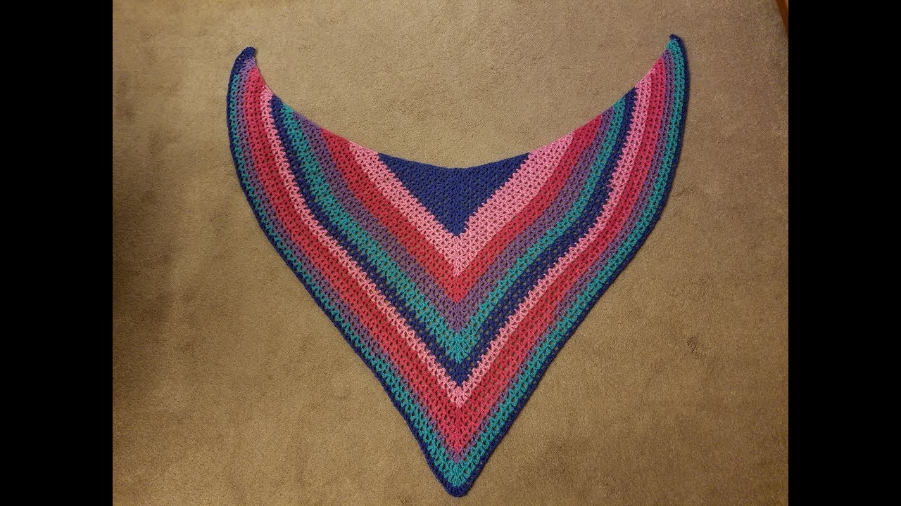 The "One Row Shawl" Crochet Tutorial - YouTube