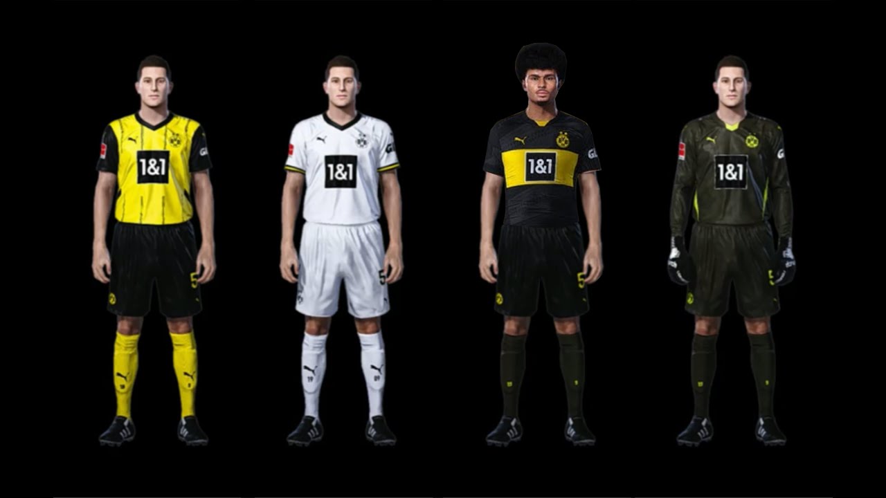 BORUSSIA DORTMUND KITS 2024-2025 PES 2021 SMOKEPATCH (SIDER or CPK ...