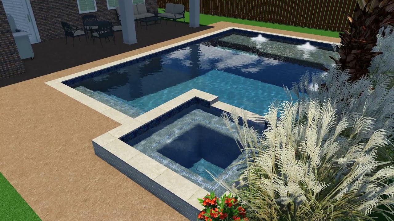 Crouch Pool Design by Backyard Amenities - YouTube