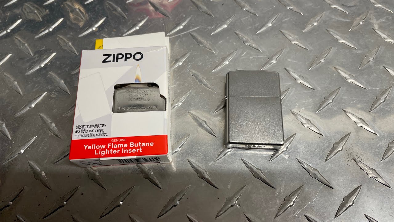 Zippo Yellow Flame Butane Lighter Insert #zippo - YouTube