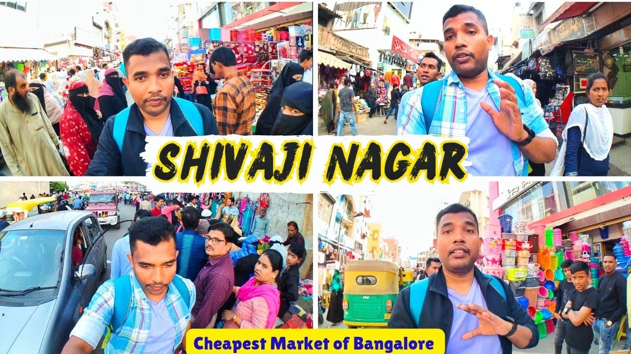 Shivaji Nagar Market Bangalore || Best Street Shopping Place Bangalore ...