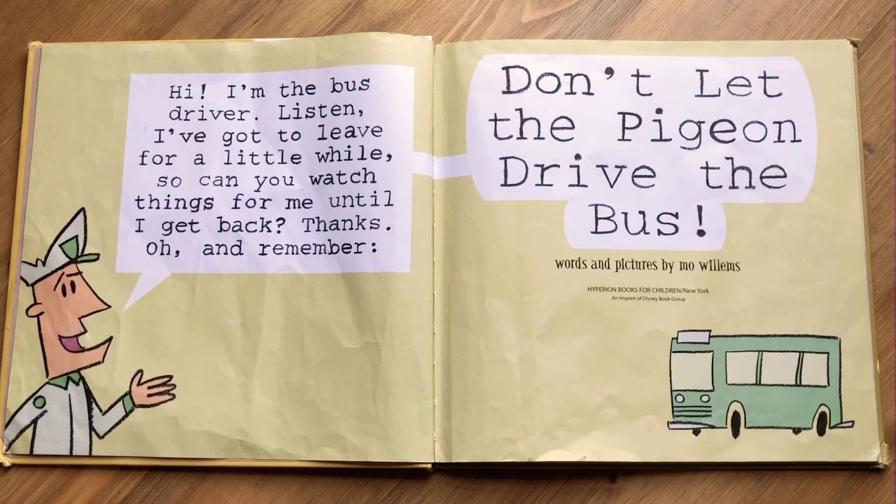 Don’t Let the Pigeon Drive the Bus! By Mo Willems - YouTube