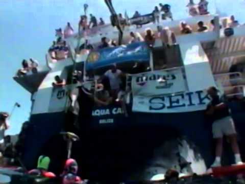 Audrey's Mestre's world record Dive in Fort Lauderdale - YouTube
