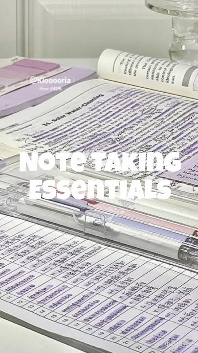 Note Taking Essentials🖋️ #aesthetic #exam #notes - YouTube