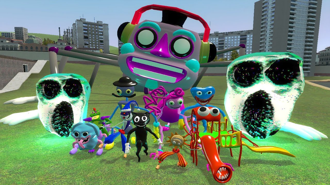 New FNAF DJ PJ MOON SUN LONG LEGS SLIDE HELLO NEIGHBOR VS ROBLOX DOORS ...