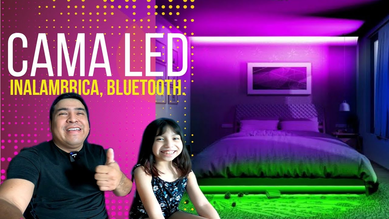 INSTALANDO LUCES LED EN LA CAMA GAMER CON SP107E - YouTube