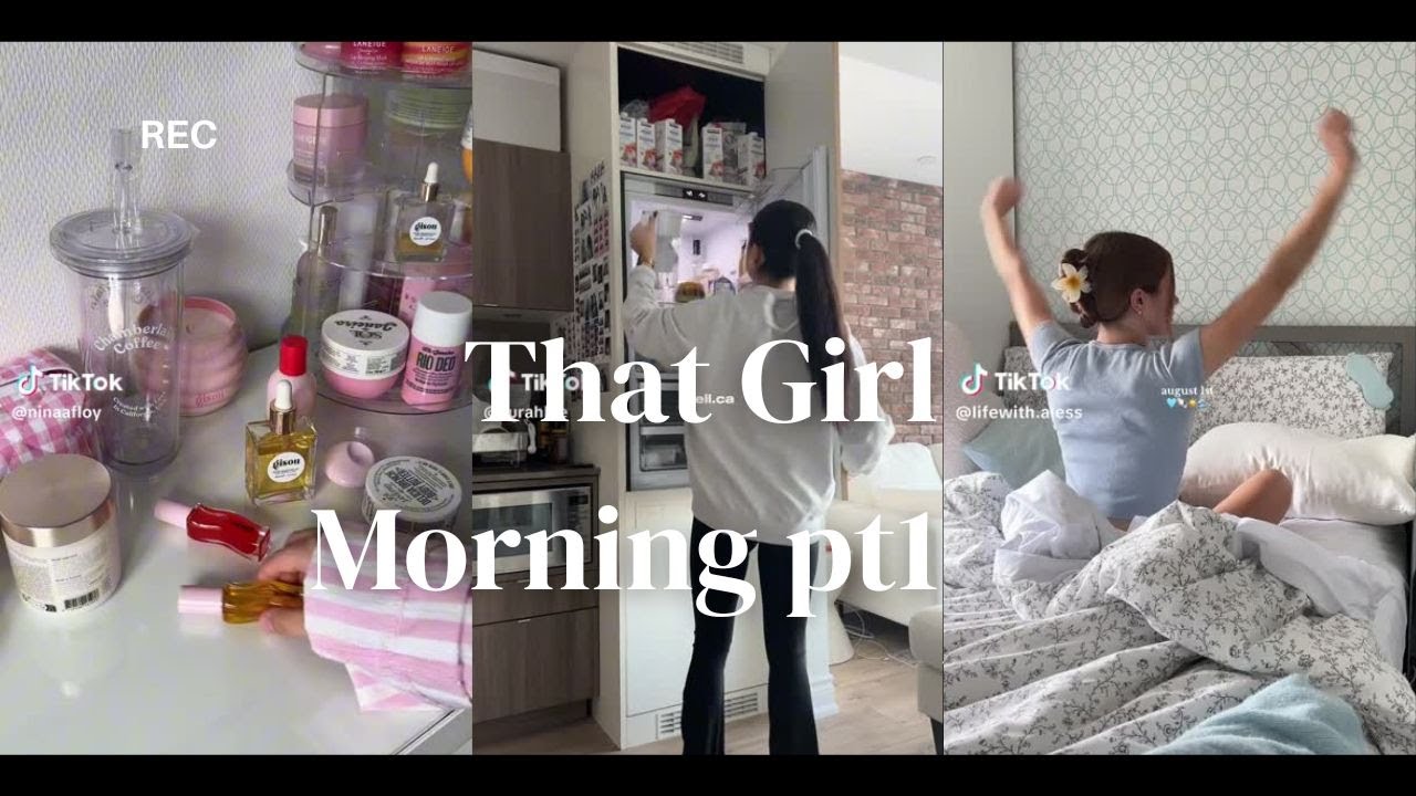 Aesthetic That Girl Morning Routine 💗 | TikTok Compilation 1 - YouTube