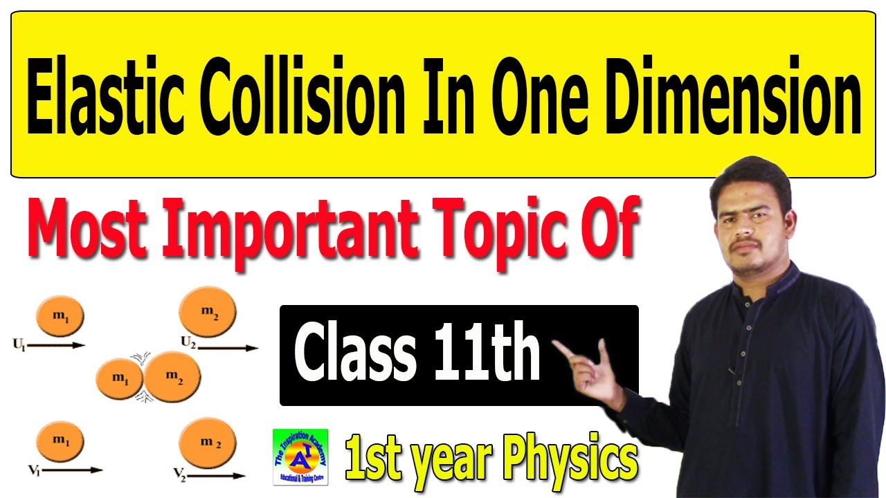 Elastic Collision in one dimension Full Explanation | 1st year Physics ...