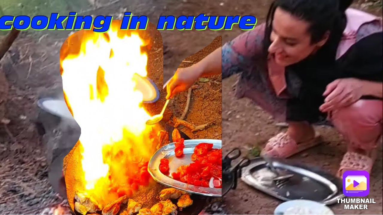 cooking in nature// summer house - YouTube
