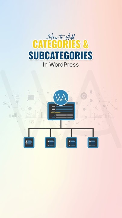 how to add categories and subcategories in WordPress - YouTube