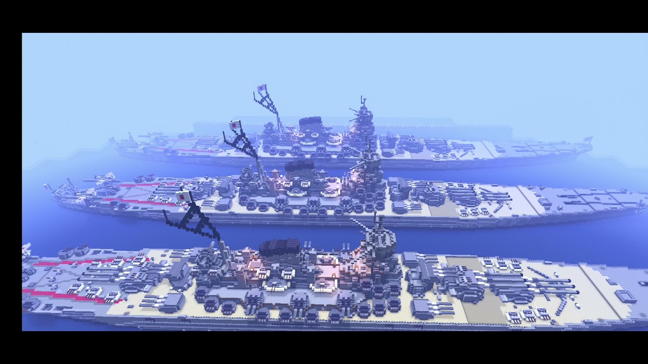 Minecraft | Japanese A-150 Battleship Project - YouTube