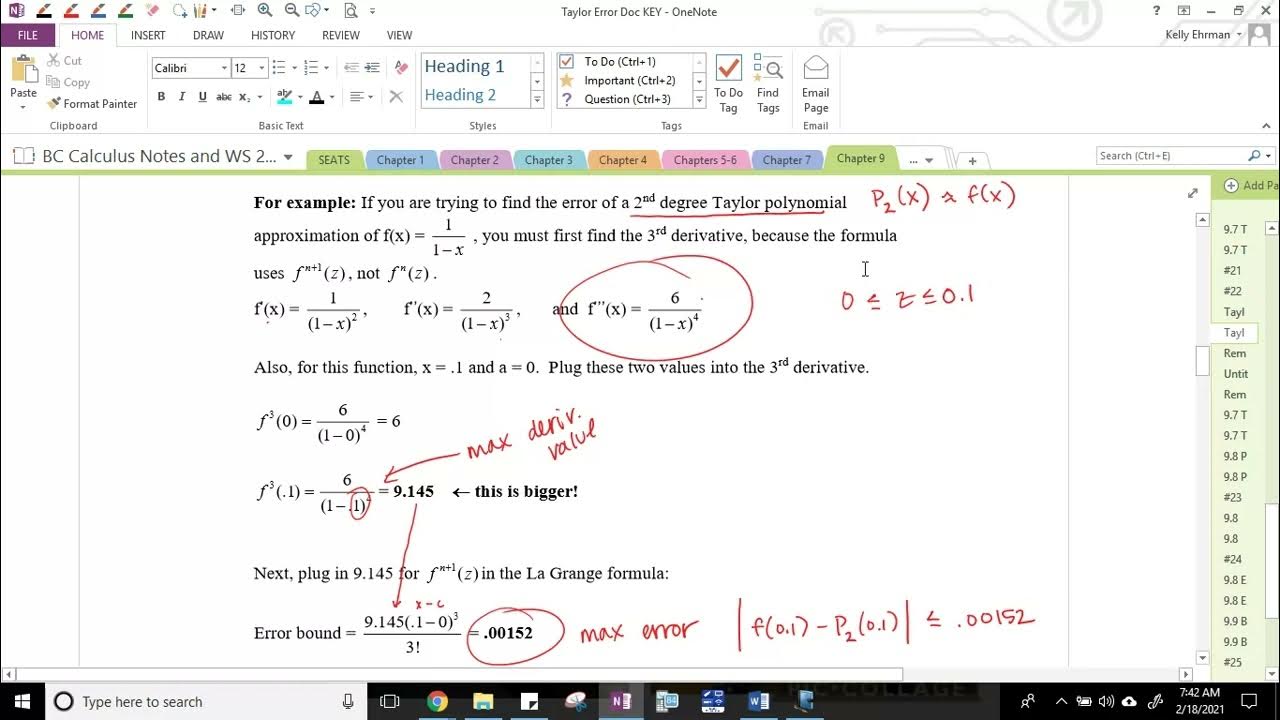 Taylor Error Doc - YouTube